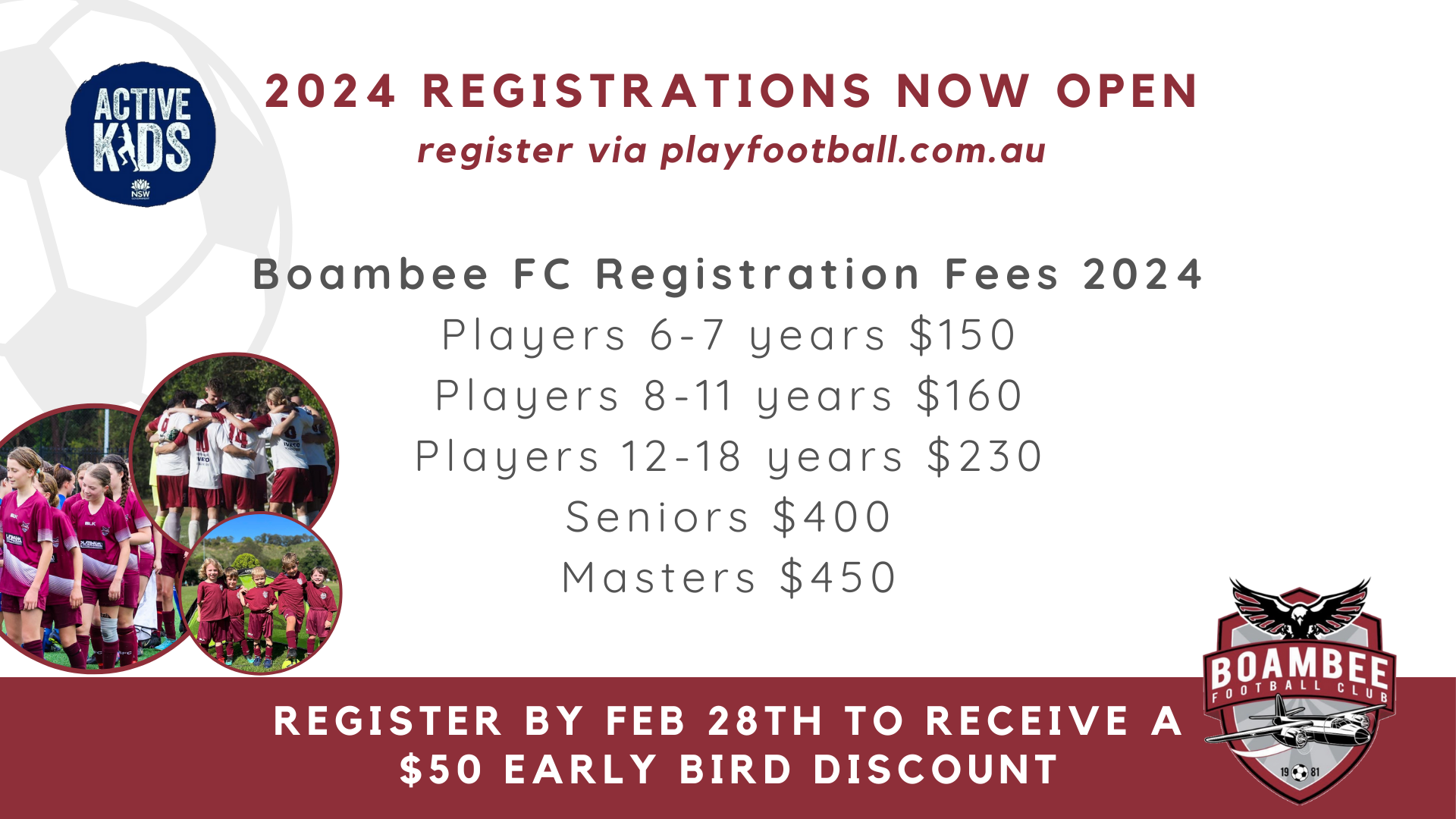 REGISTRATION – Boambee FC Football Club