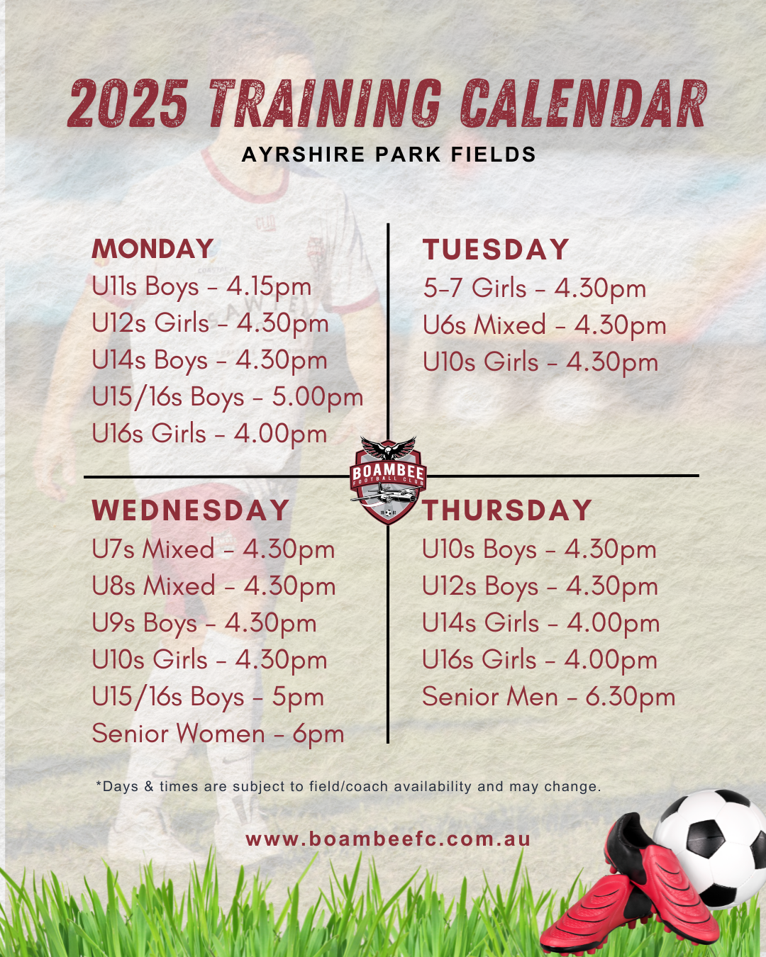 FAQs – Boambee FC Football Club